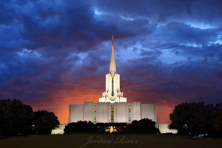 Temples by Ken Fortie: JORDAN RIVER TEMPLE