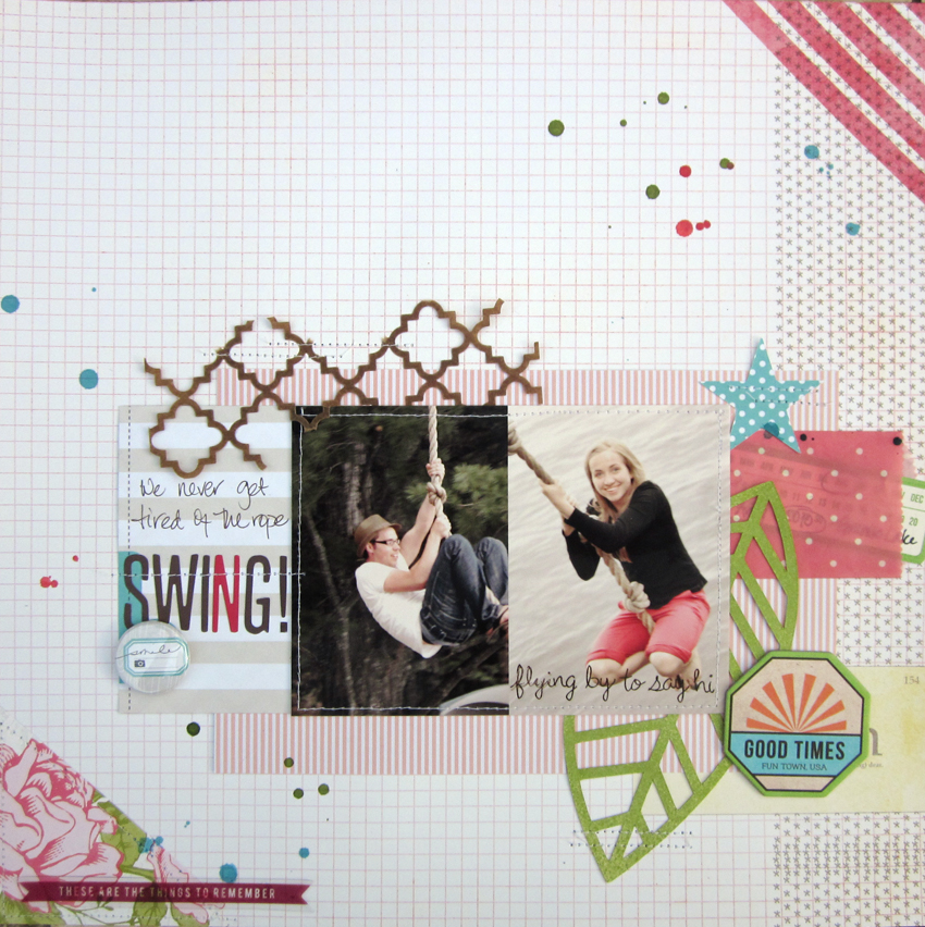 Watercolor cards and a Layout...