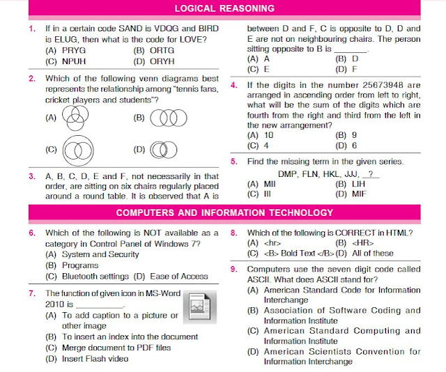 E-Tech Learning at MAPS: NCO- 2018 Practice worksheet (CLASS- 7)