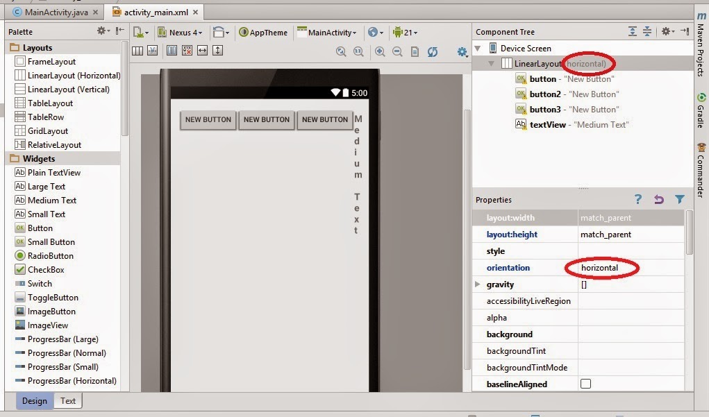 Android Studio - csc: (Clase #1) acerca de los layout en android studio