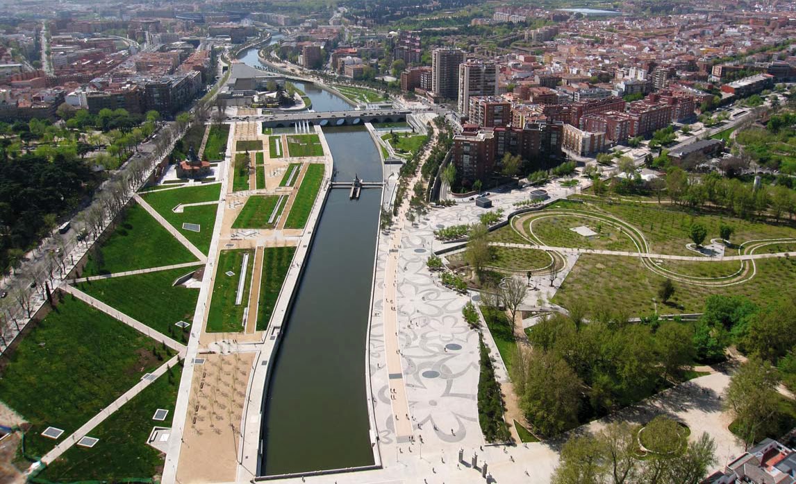 Madrid à vélo: MADRID RIO,la balade au bord du Manzanares.