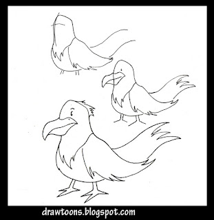 Kids Page: - How To Draw A Cartoon Bird Images Pictures - Becuo ...