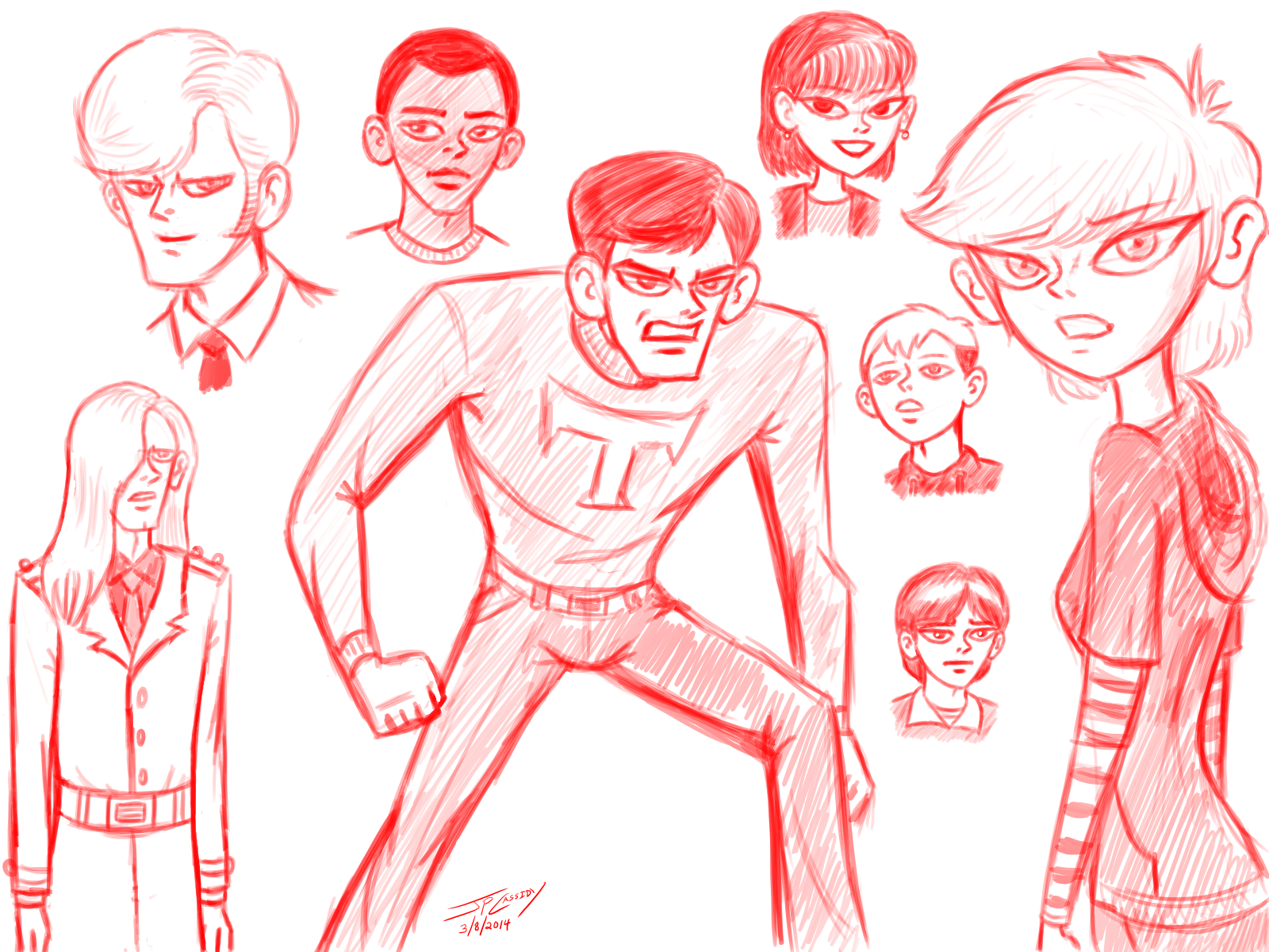 The Official Ryusei Works Art Blog: Red Sketch 01