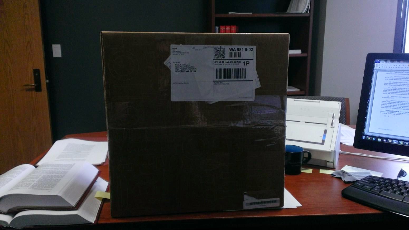 The Black Plate, Chapter 2: UPS Signature Required