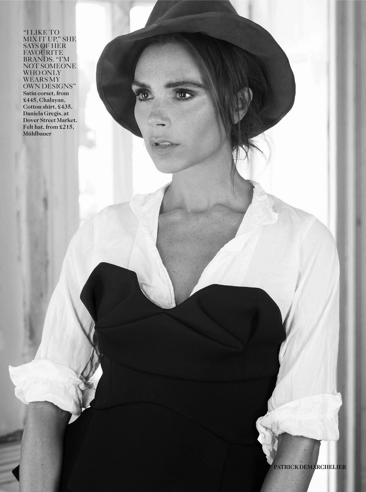 Victoria Beckham in Vogue UK August 2014 by Patrick Demarchelier
