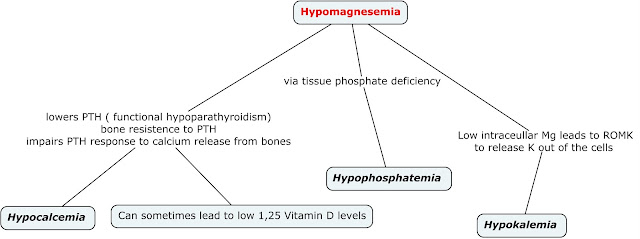 Nephron Power: Concept Map: Hypomagnesemia and it's effect on other ...