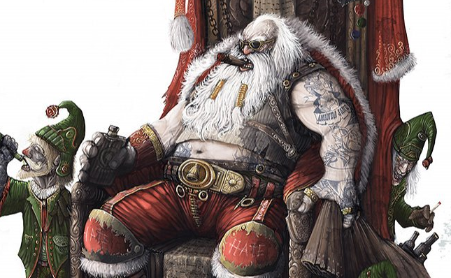 AGeekyLink: THESE SANTA FAN ART ARE REALLY BADASS