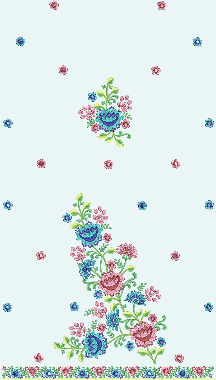 EmbDesignTube: Zari Border Suits Embroidery Designs