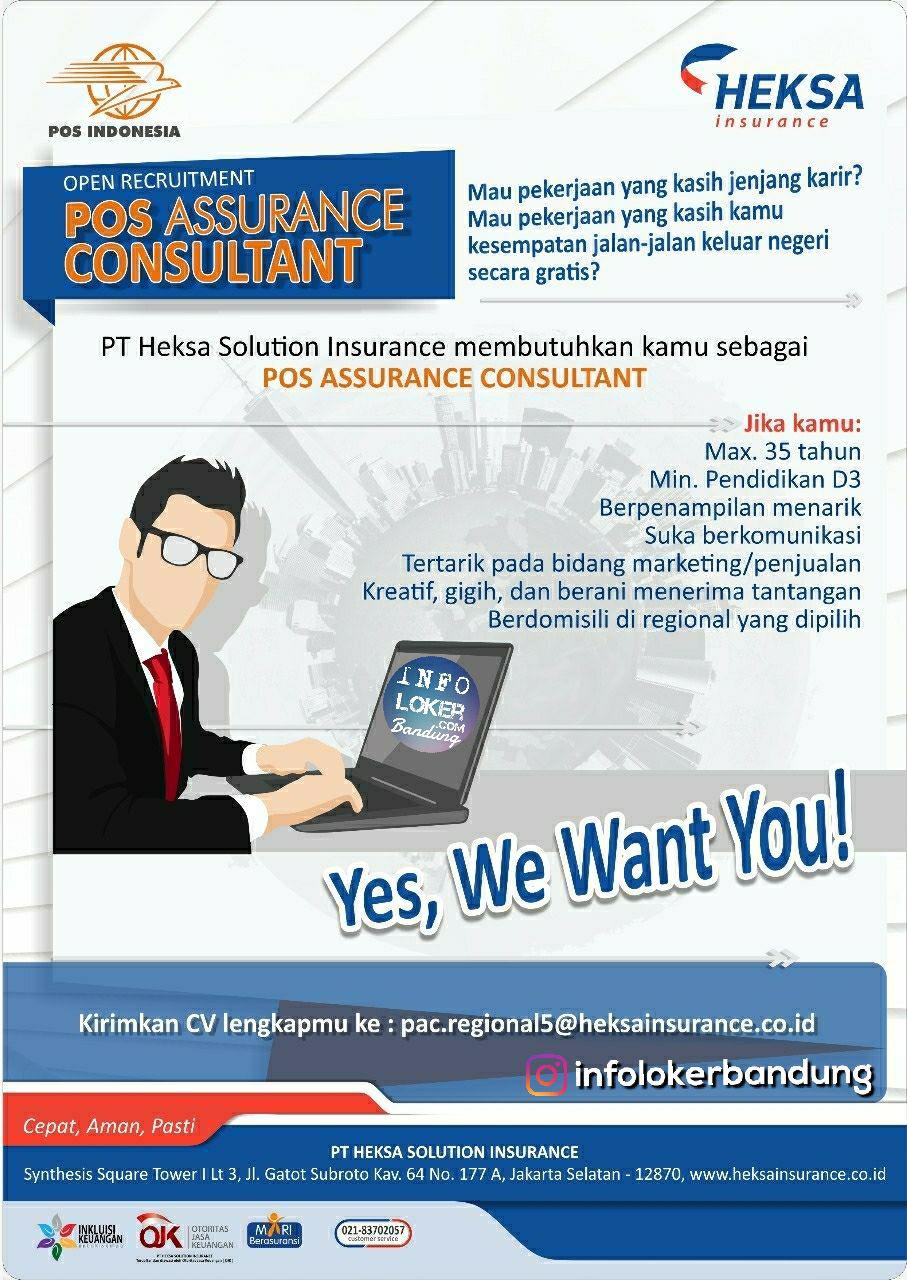 Lowongan Kerja PT. Heksa Solution Insurance Bandung Juli 2018 ...