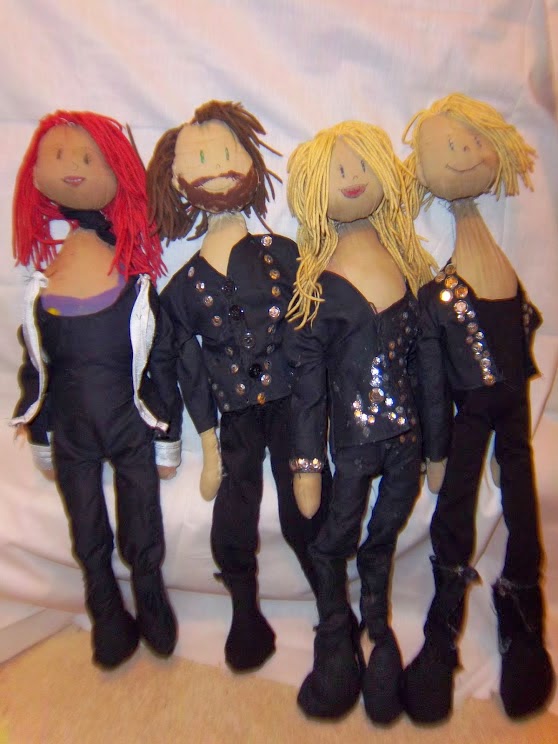 My current collection of miniature ABBA costumes...