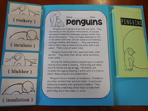 The Paper Maid: Interactive Penguin Lapbook