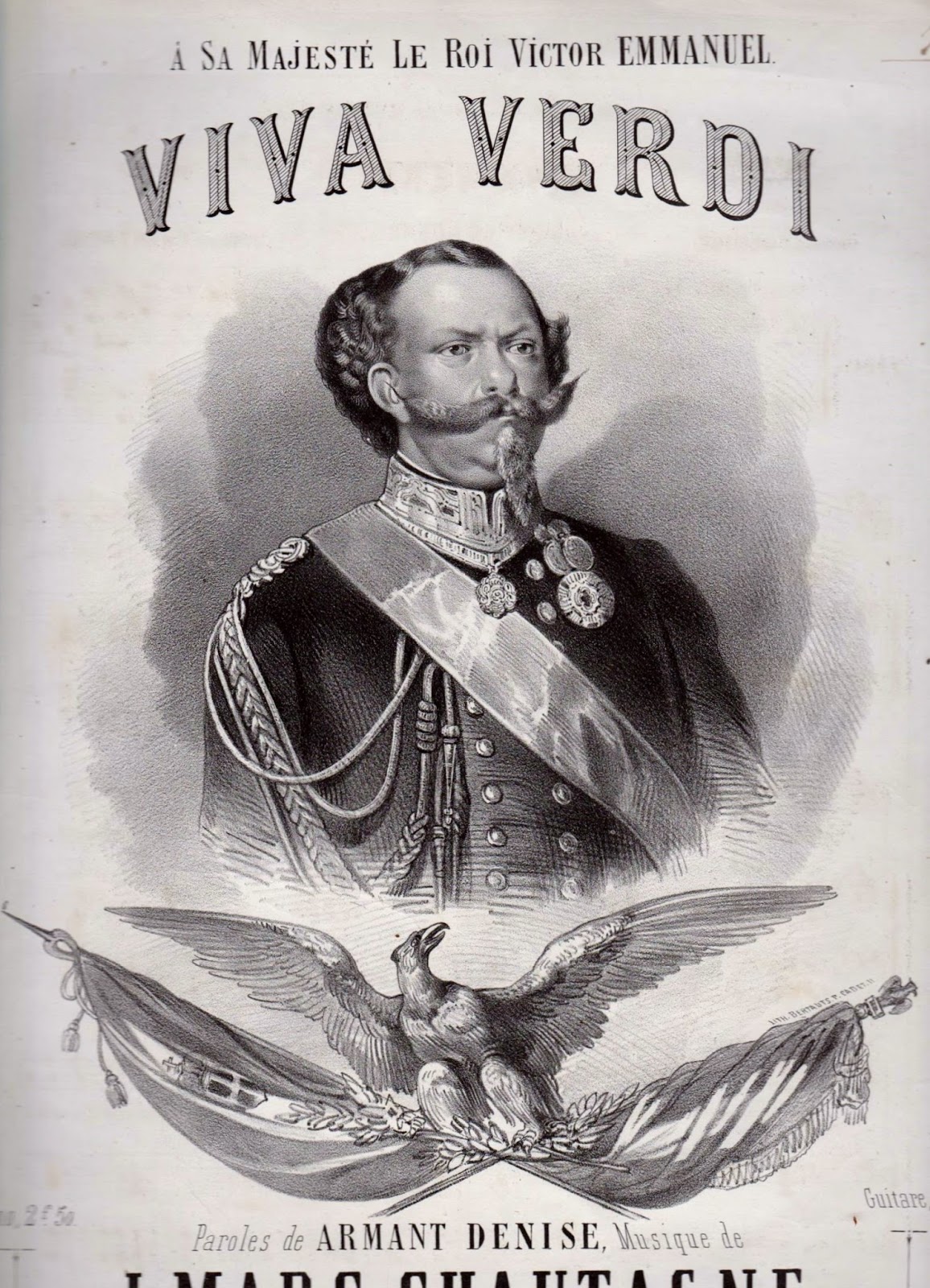 VIVA VERDI 2013: COLLEZIONE SPARTITI VERDIANI ED AFFINI : VIVA VERDI e Vittorio Emanuele II