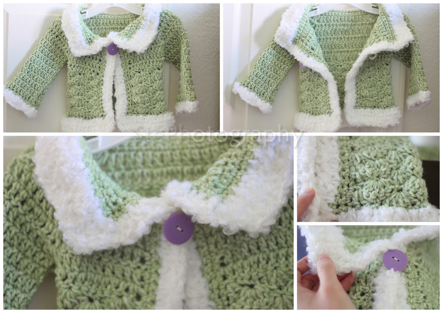 Little Green Elf Sweater Jacket (0-3 months)