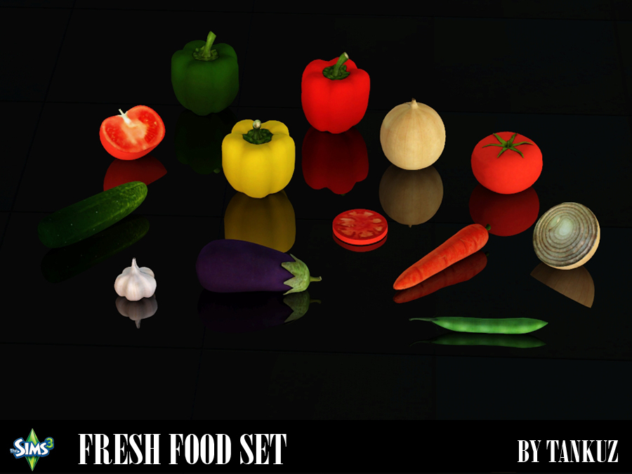 Tankuz Sims 3 Blog: The Sims 3. Fresh Food Set by Tankuz.