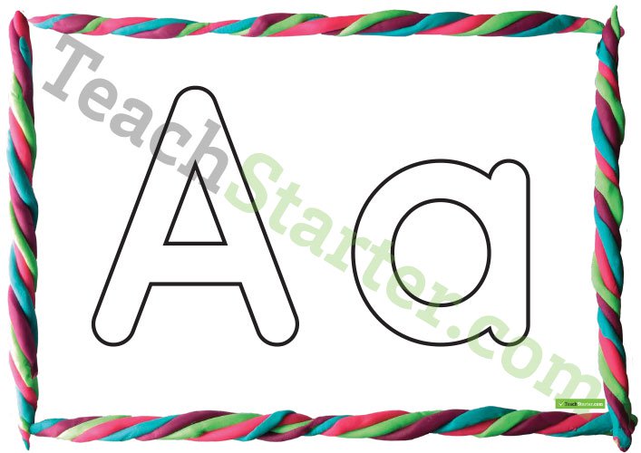 Have Fun Teaching Letter Aa Clipart