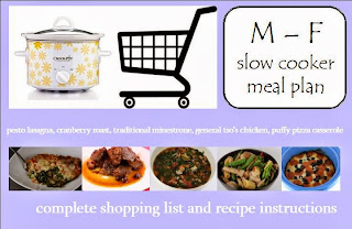 Monday thru Friday Slow Cooker Meal Plan - A Year of Slow Cooking
