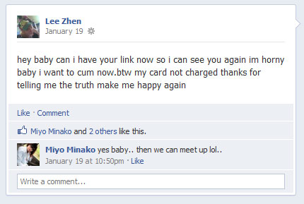 Tagged & Facebook Credit Card Scam Alert - Miyo Minako | Singapore ...