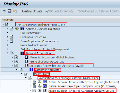 SAP FICO Central: Assign Number Ranges to Customer Account Groups