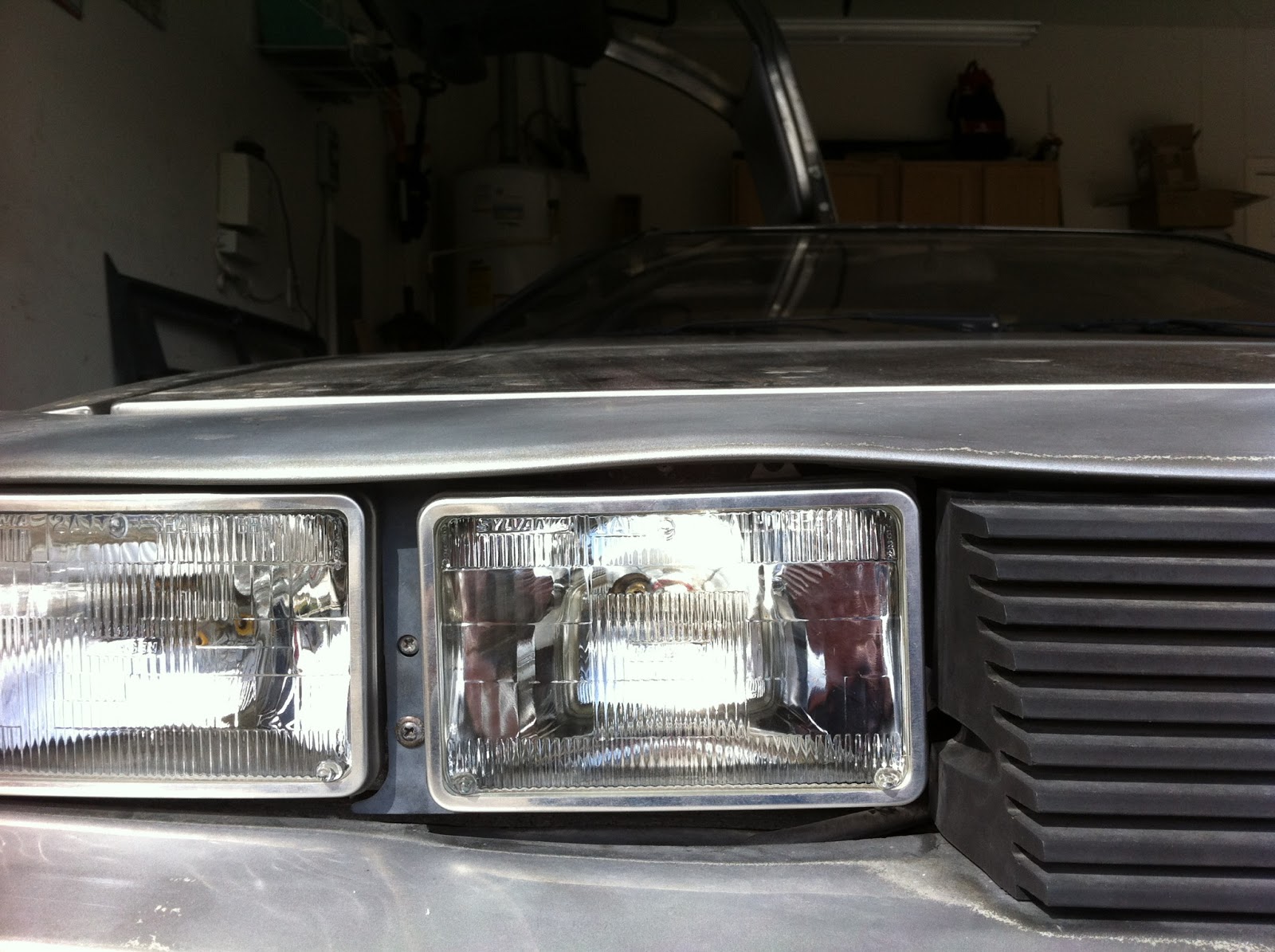 Jeff's 1981 DeLorean: Front Fascia Eyebrow Repair