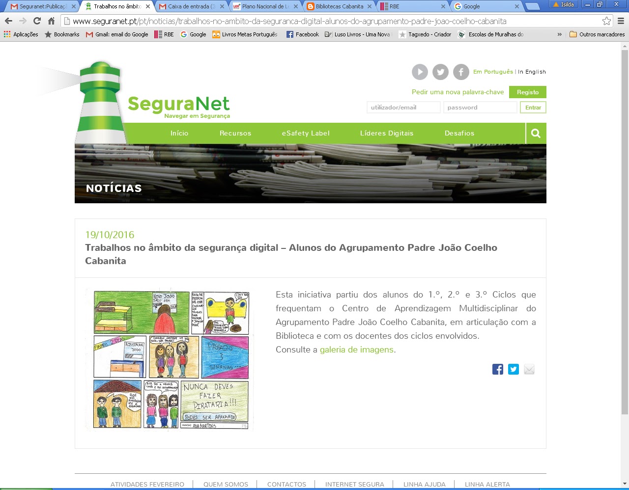 Bibliotecas Cabanita: Projeto Seguranet - Concurso Manual de Segurança ...