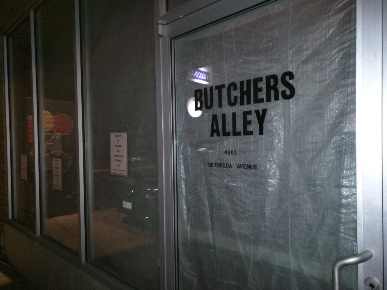 Robert Dyer @ Bethesda Row: Butcher's Alley installs signage at ...