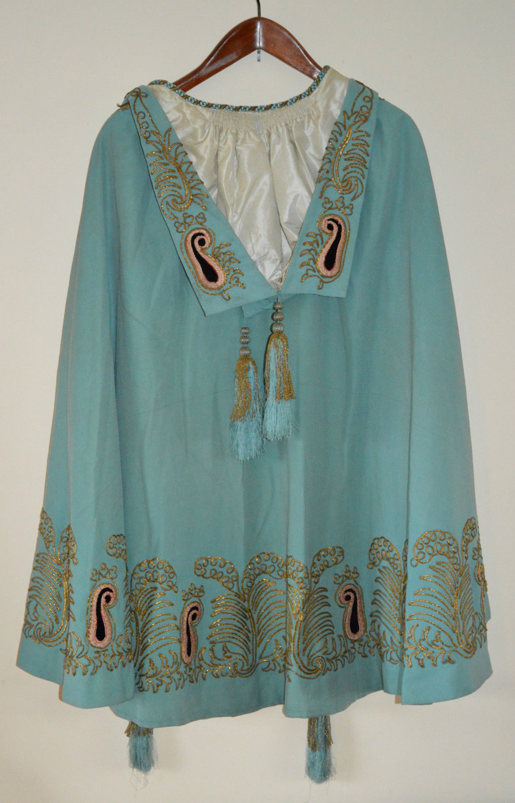 All The Pretty Dresses: Victorian Short Cape in Turquoise with Paisley ...