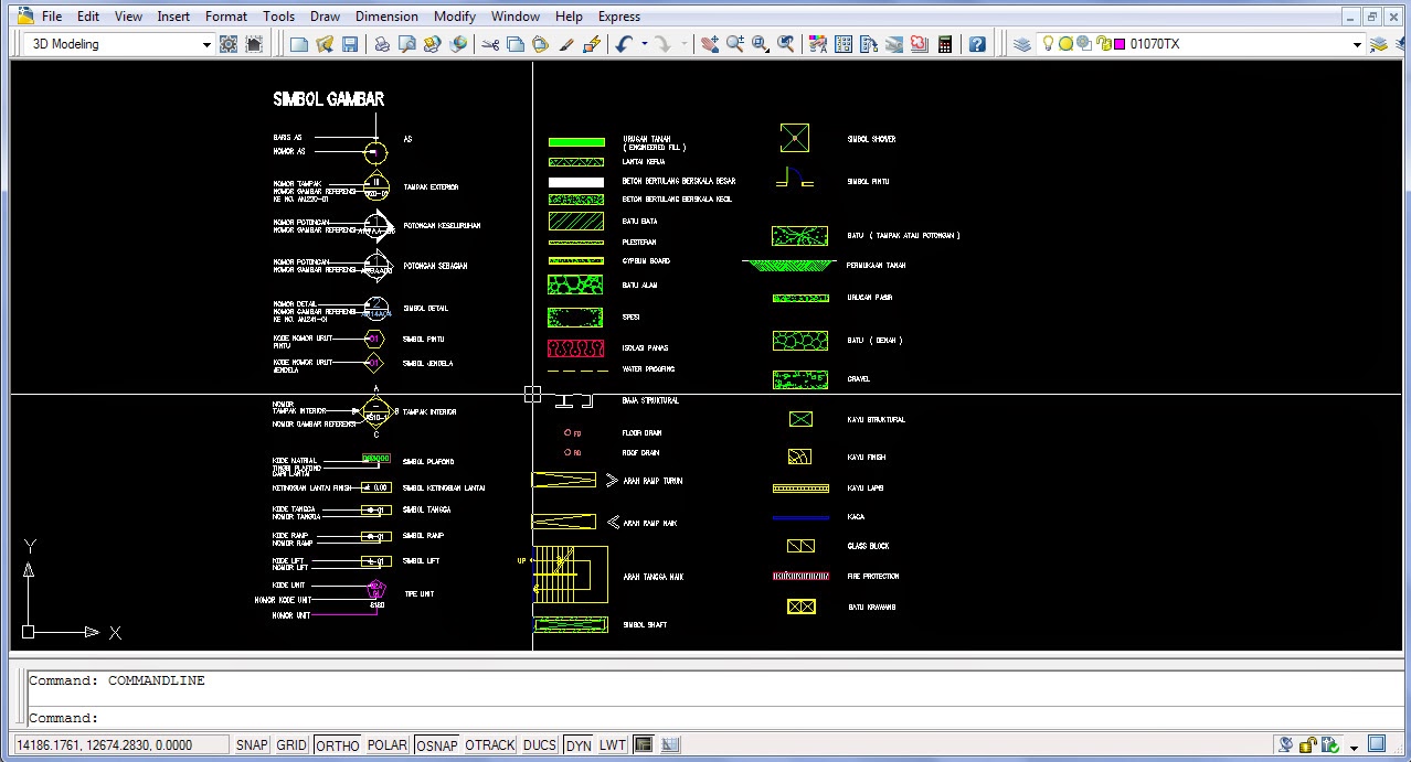 Simbol gambar arsitektur | GUDANG SHARE & TUTORIAL