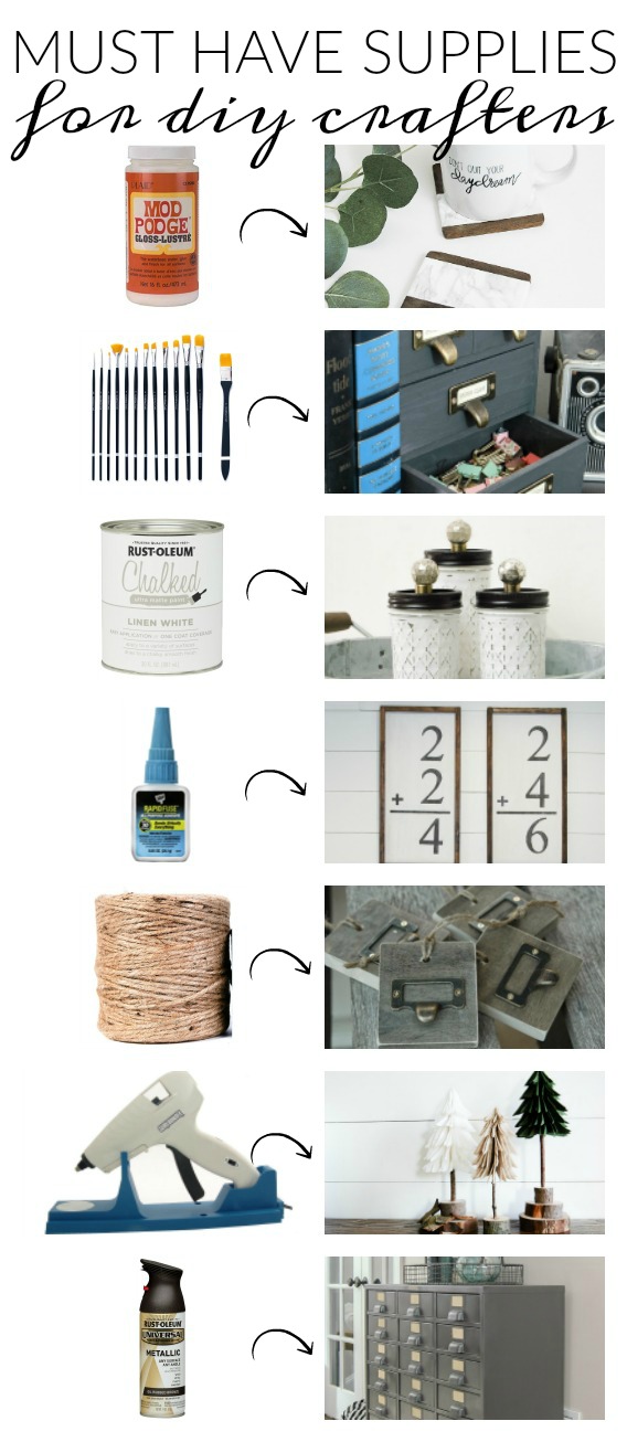 Must Have Supplies Every DIY Crafter Should Have | Little House of Four ...