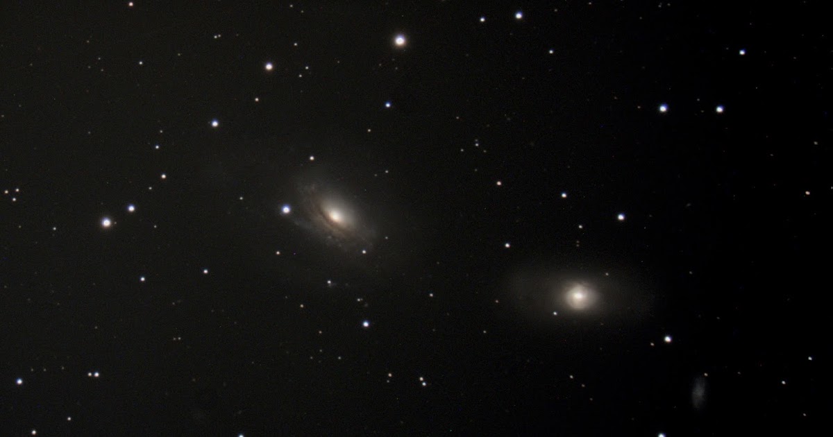 The World of Astronomy: NGC3169/3166/3165 (l-r) - Galaxy grouping in ...