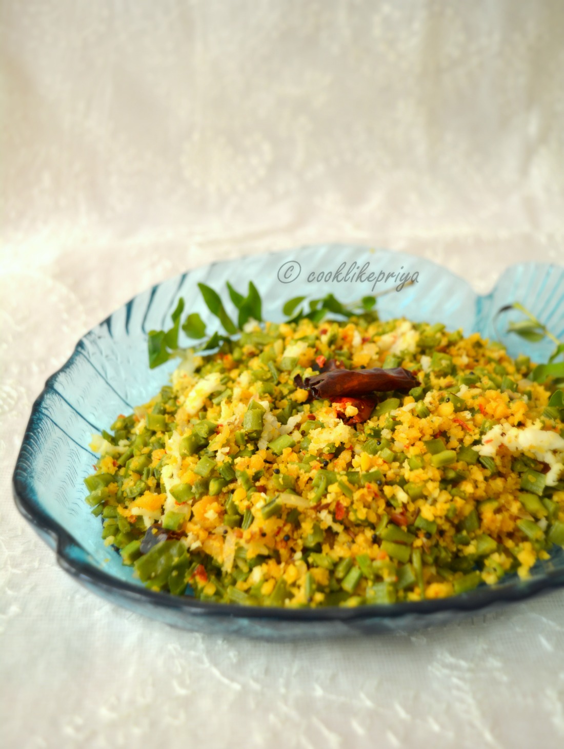 Cook like Priya: Kothavarangai Paruppu Usili | Cluster Beans Stir Fry