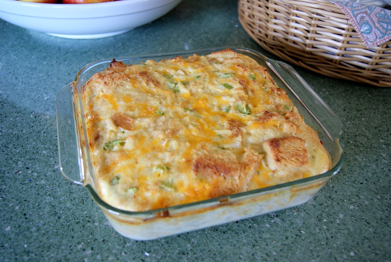 Alice and the Mock Turtle: Make Ahead Brunch~ Simply Elegant Crab Strata