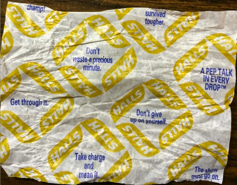 Halls Cough Drops Wrappers