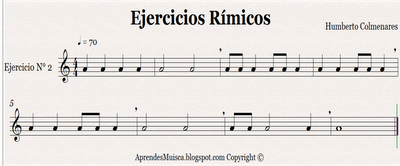 Aprendes Música Online: Ejercicios Rítmicos