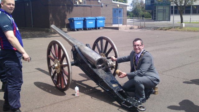 Jeremy Oates Tamworth Councillor: DMS Whittington Field Gun Display