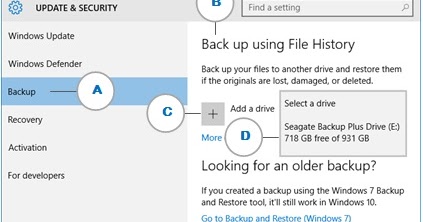 Windows 10 - Get To Know What's New: Windows 10 File History