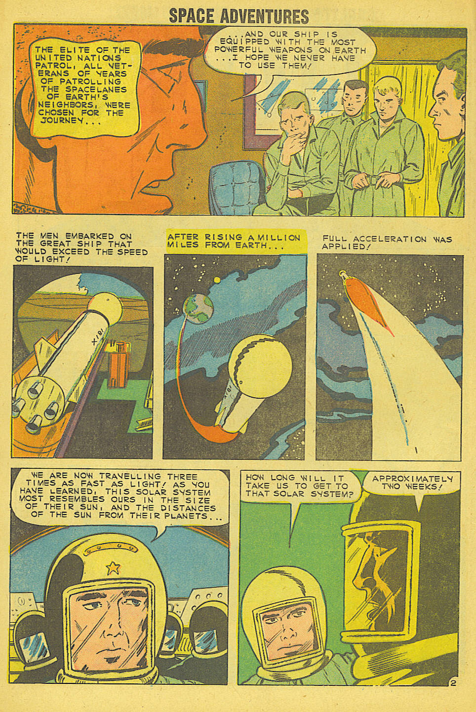 THE CHARLTON COMICS READING LIBRARY: SPACE ADVENTURES #33 March 1960