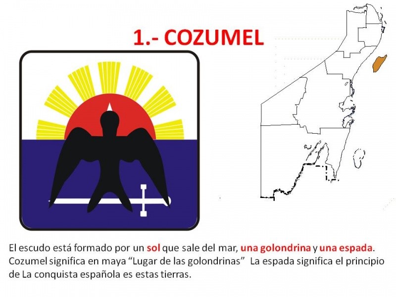 Historia Y Geografía de Quintana Roo: Escudos de los municipios de ...