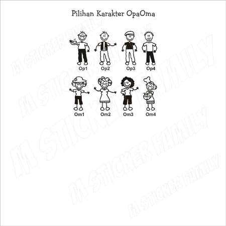 Sticker family /Sticker keluarga