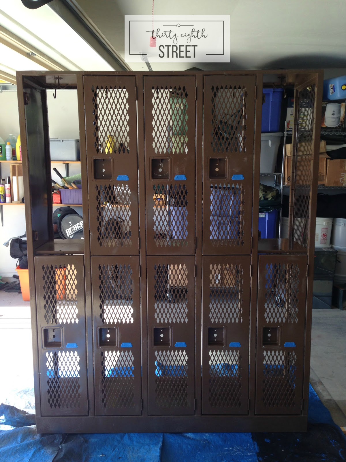 Industrial Locker Makeover - Thirty Eighth Street
