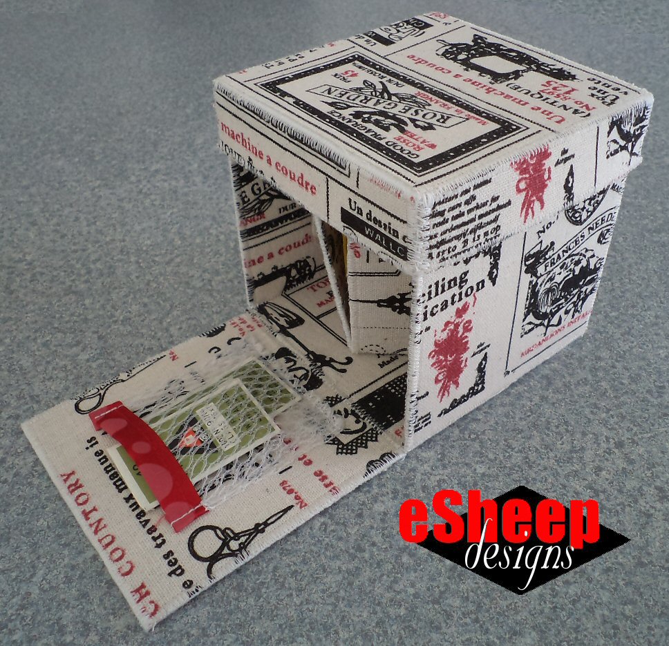 eSheep Designs: A Fabric "Exploding" Box