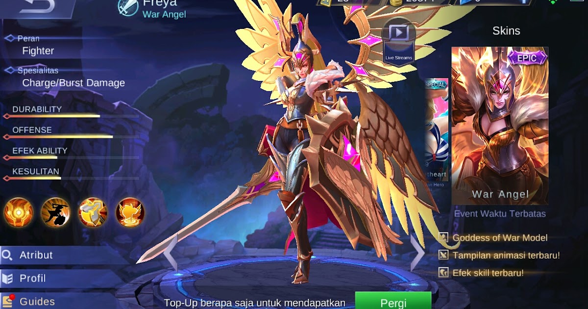 Cara mudah mendapatkan Hero Freya
