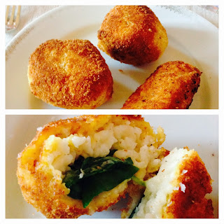 il Pasto in cucina: Arancini di riso al Taleggio e spinaci