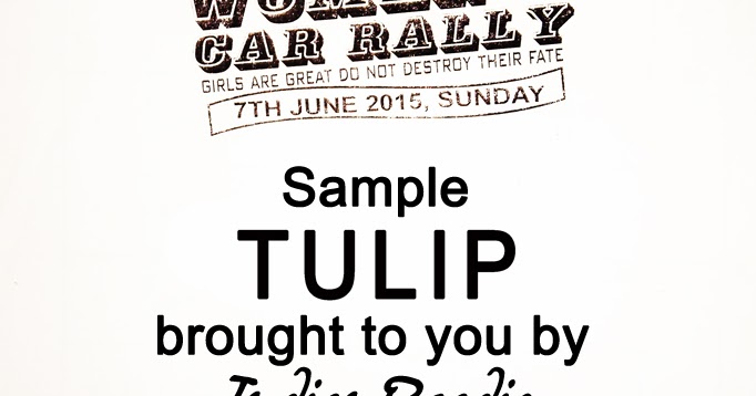 Indian Roadie: Sample ‘Tulip Chart’ for dummies interested in TSD Car ...