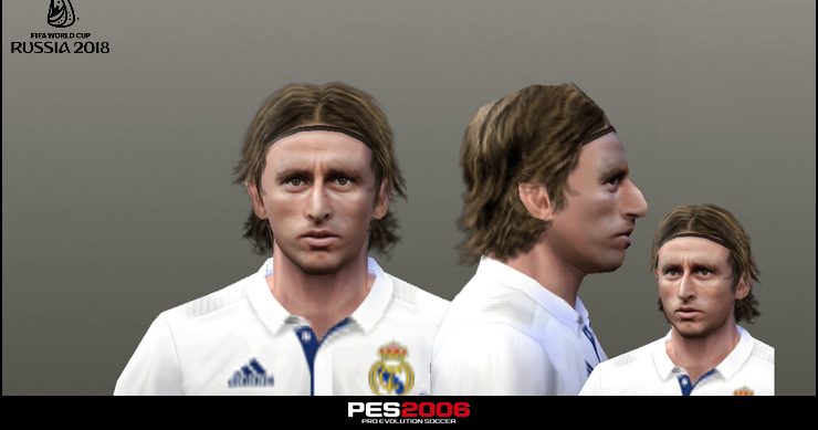 Face & Hair ( Luka Modrić ) PES2006 - WorldCup2018 - Season 2018/2019 - 3D