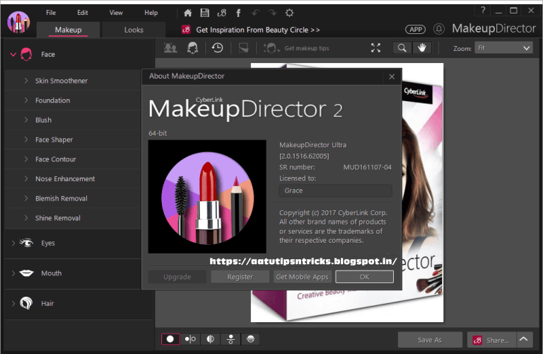 Aatu Tips & Tricks: CyberLink MakeupDirector Ultra 2.0 Crack & Keygen ...