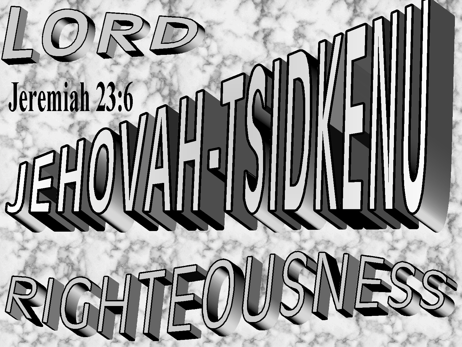Drawing near to God: The Lord our righteousness