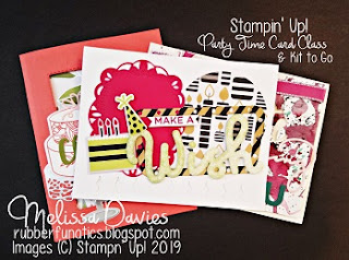 RubberFUNatics: Party Time Card Class and Kit to Go