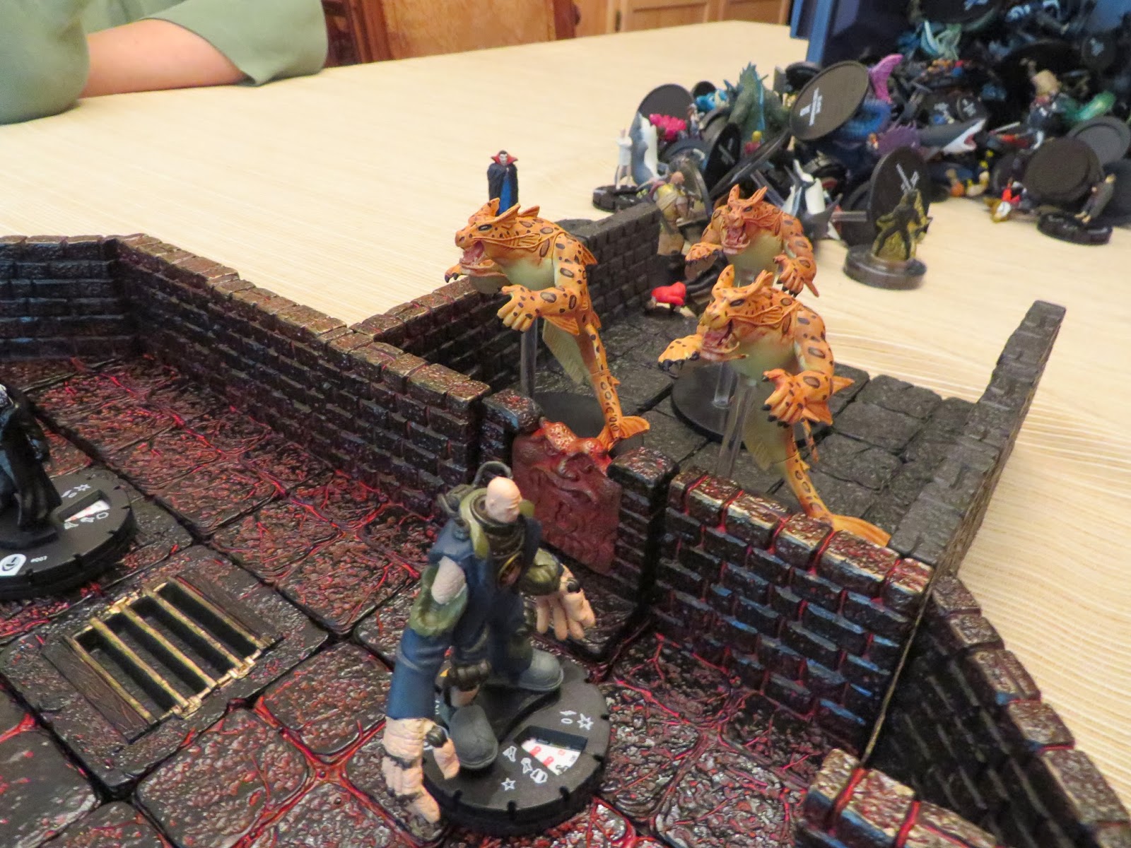 Real Minis: Dwarven Forge Game Tiles - in action