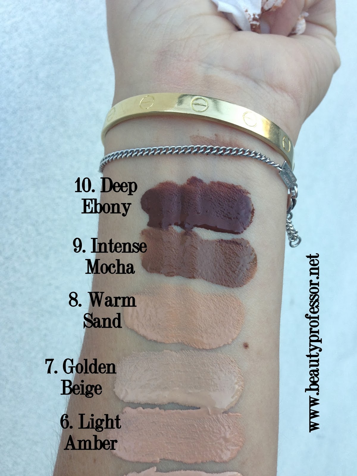 Beauty Professor: By Terry Densiliss Foundation...Swatches of Every Shade!