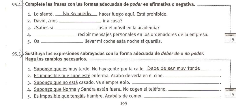 Español: Tener que, Hay que. Infinitivo